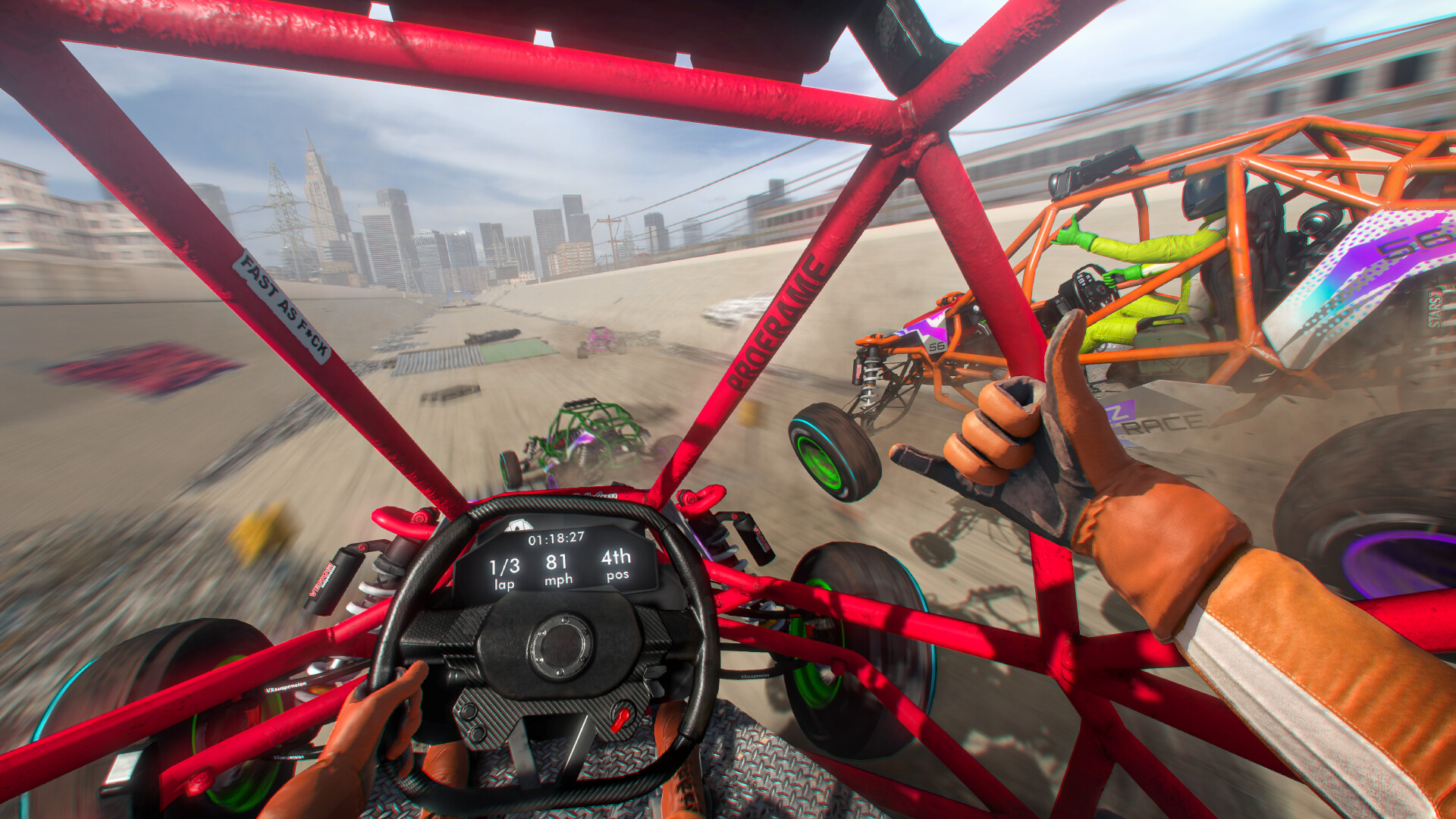 VR racing game EXOcars brings back steering wheel support for PSVR 2