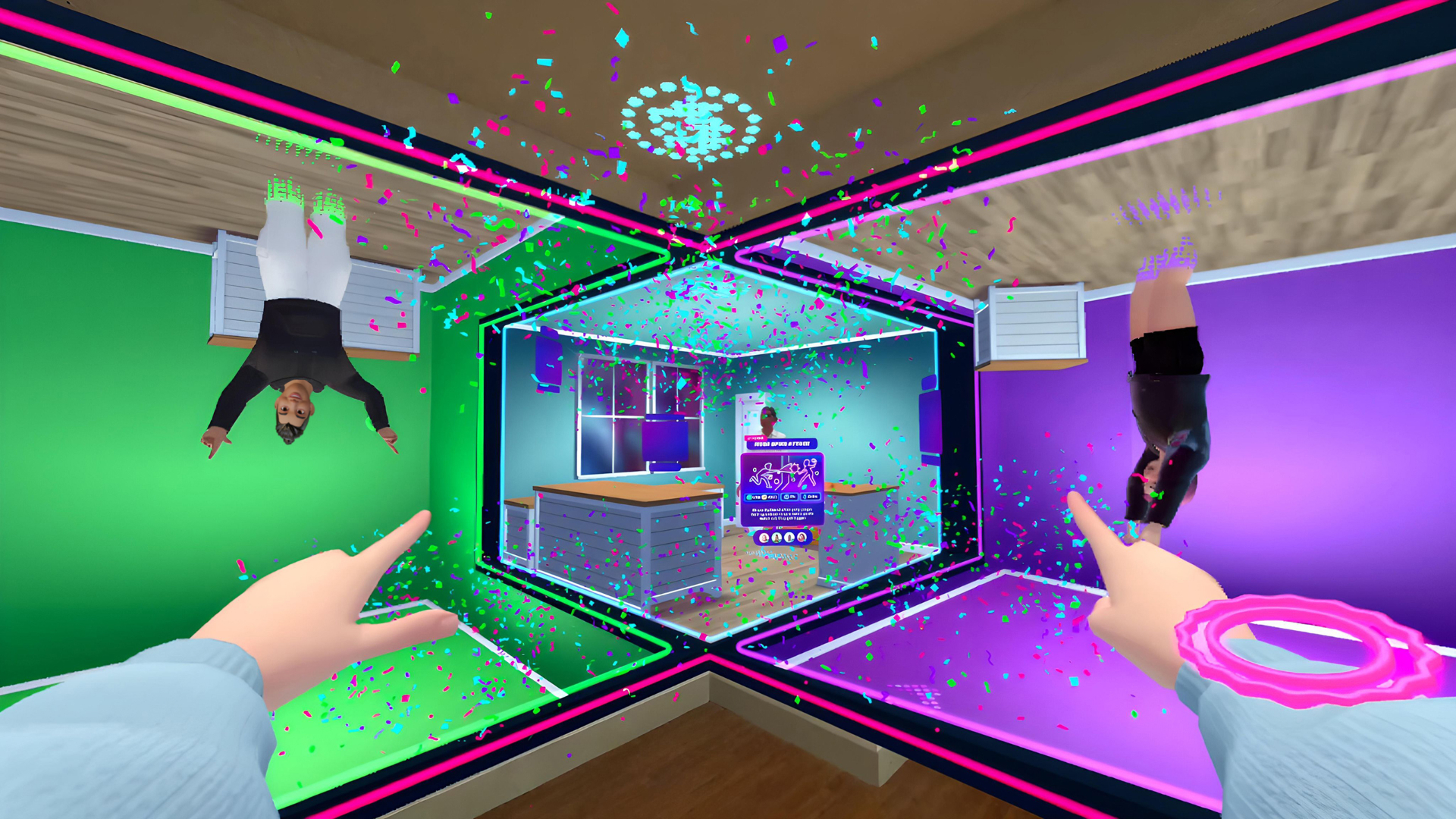 Meta Quest: Party Versus connects your living rooms to a mixed reality ...