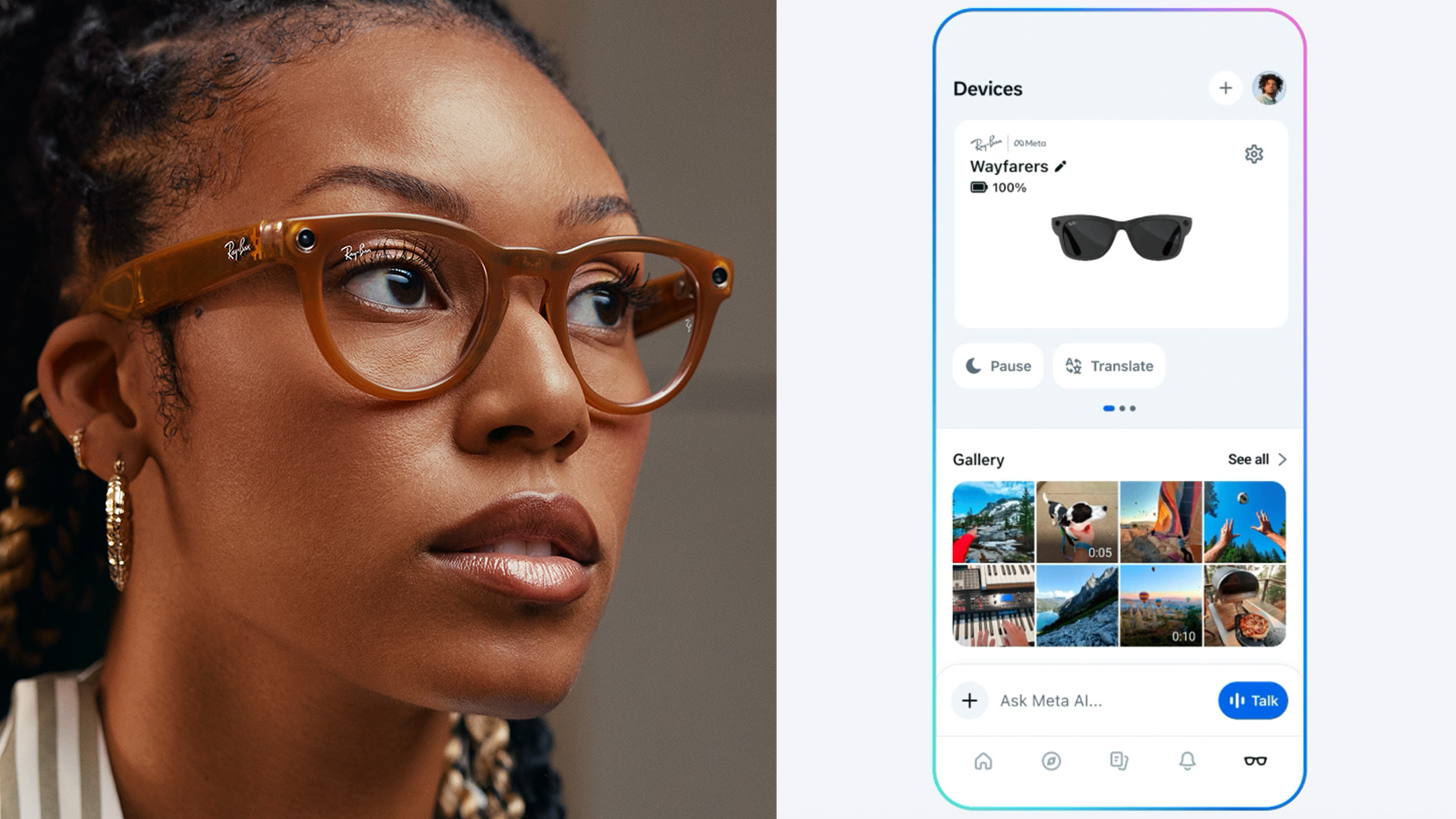 Ray-Ban Meta Smart Glasses now part of new Meta AI app